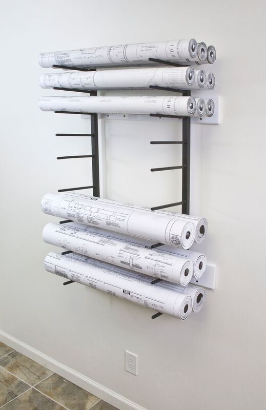 Blueprint Plan Holder Storage Rack